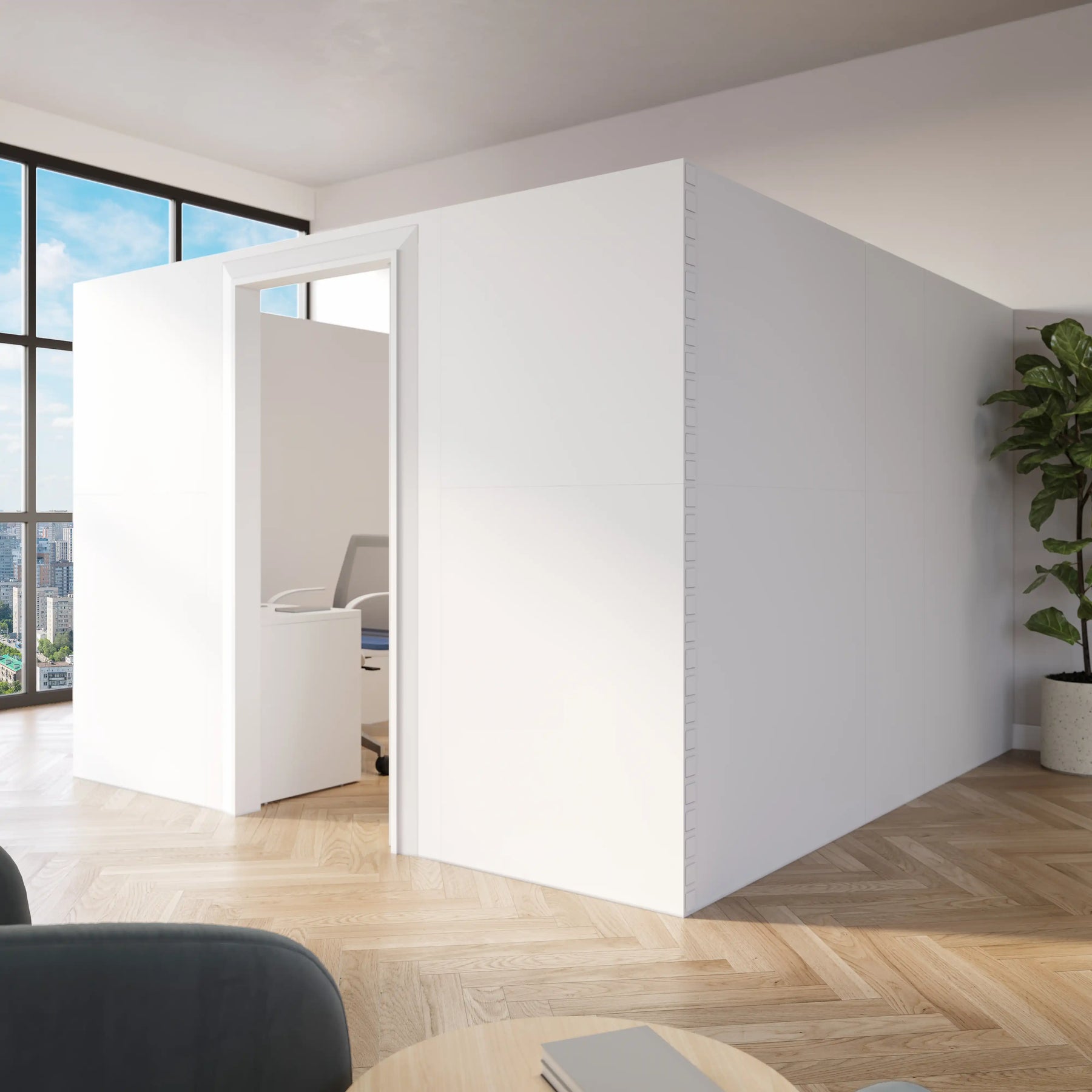 U-shaped Partition Wall With Swing Door | Free Shipping | Rated ⭐️ 4.8 ...