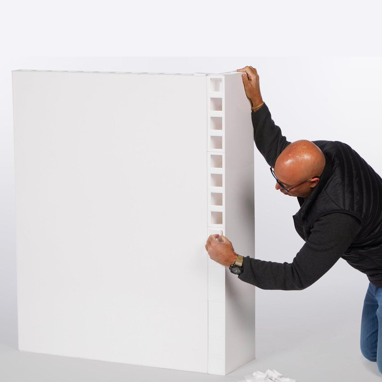 Freestanding L-Shaped Partition Wall With Door | Free Shipping | ⭐️ 4.8 ...